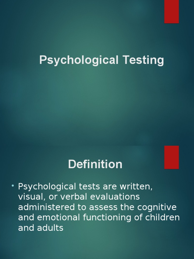 A Comprehensive Overview of Psychological Testing: Purposes, Types ...