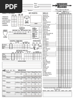 ShadowDark Character Sheet Fillable-1 | PDF