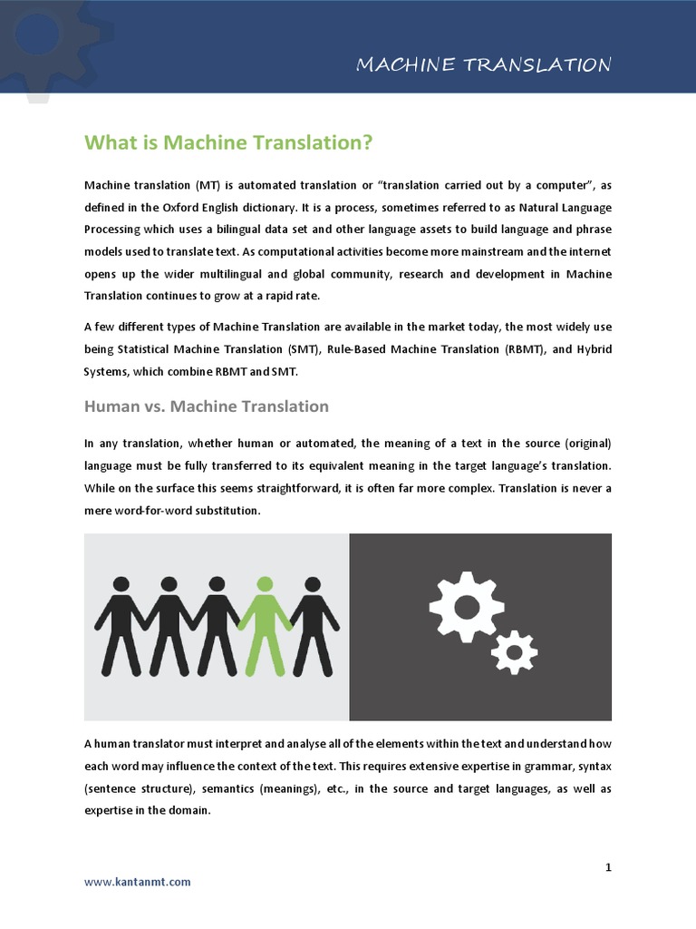 What Is Machine Translation? | PDF | Translations | Applied Linguistics