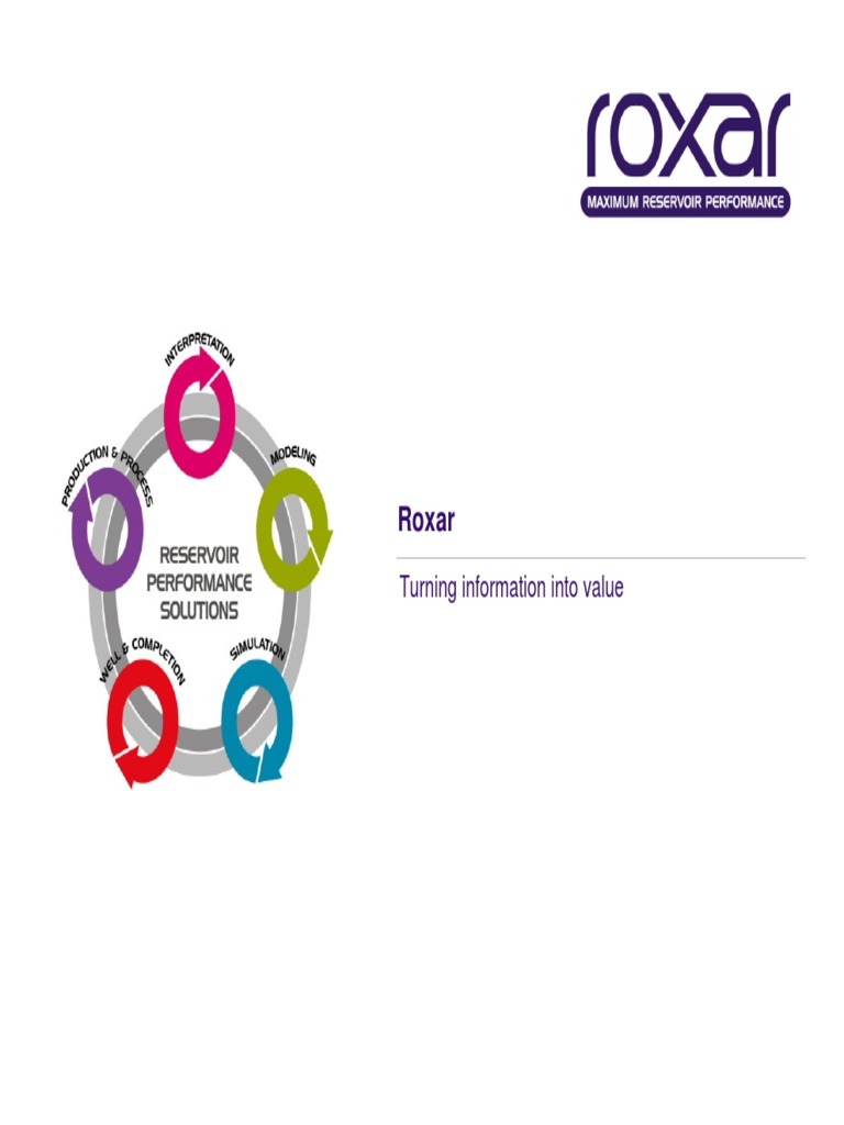 Roxar: Turning Information Into Value | PDF | Simulation | Petroleum ...