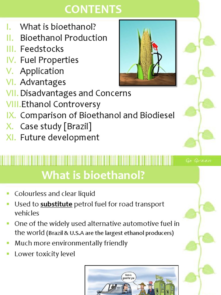 I. II. Iii. IV. V. VI. Vii. Viii. IX. X. XI | PDF | Biofuel | Ethanol