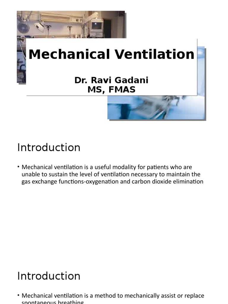 Mechanical Ventilation | PDF | Physiology | Respiration