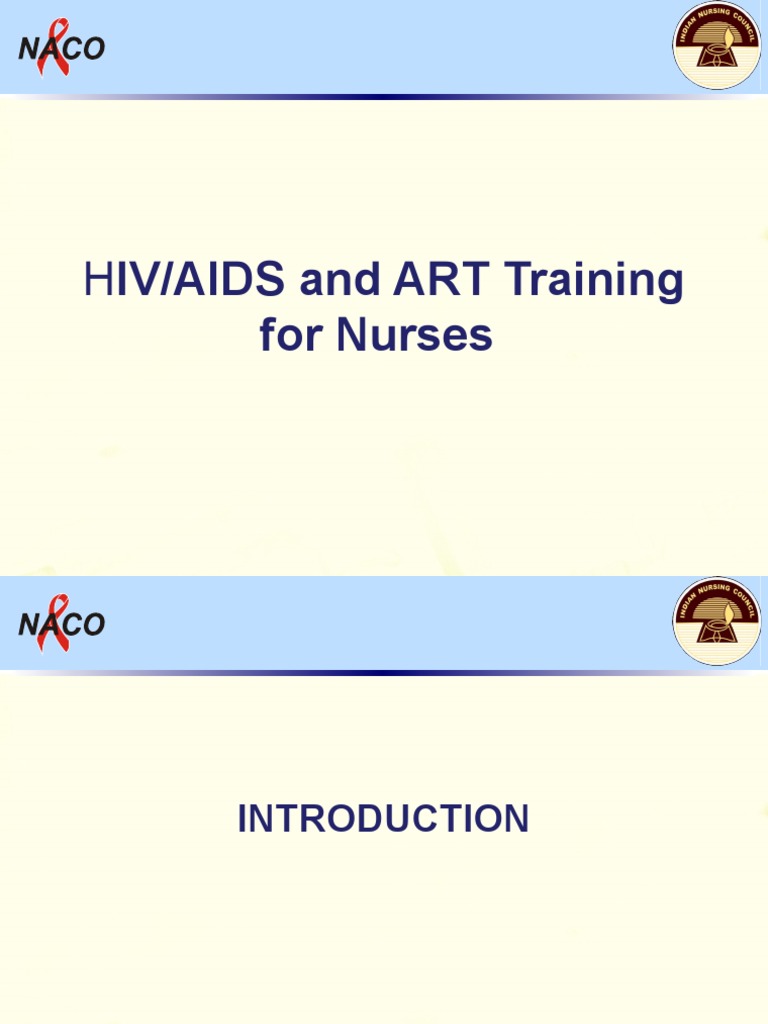 HIV/AIDS and ART Training: For Nurses | PDF | Hiv/Aids | Epidemiology ...