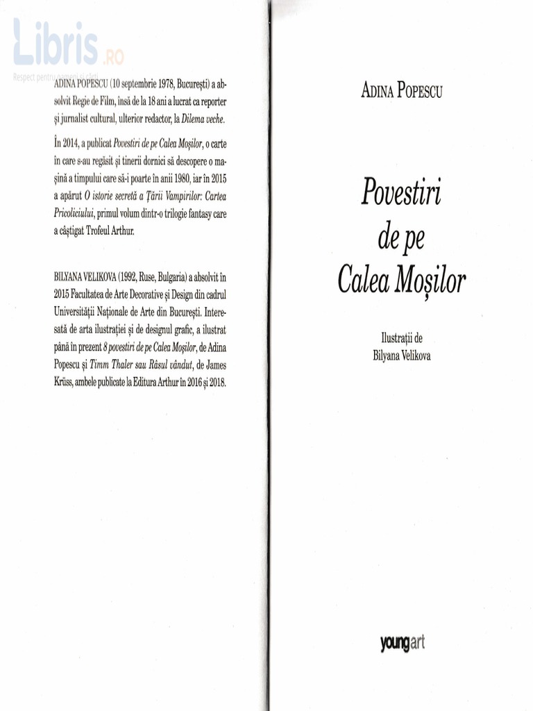 Povestiri de Pe Calea Mosilor - Adina Popescu | PDF