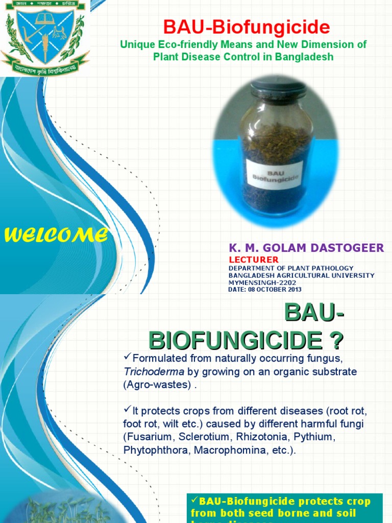BAU-Biofungicide: Welcome | PDF | Plant Pathology | Fungus