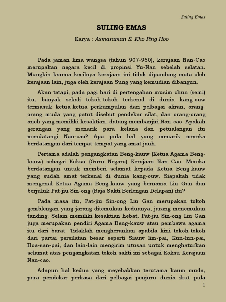 BKS02 Suling Emas - Ok | PDF | Puisi