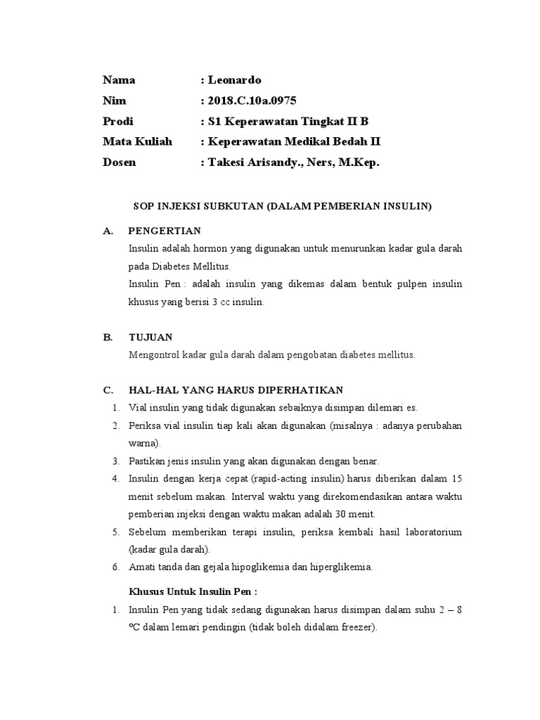 SOP_INJEKSI_INSULIN | PDF