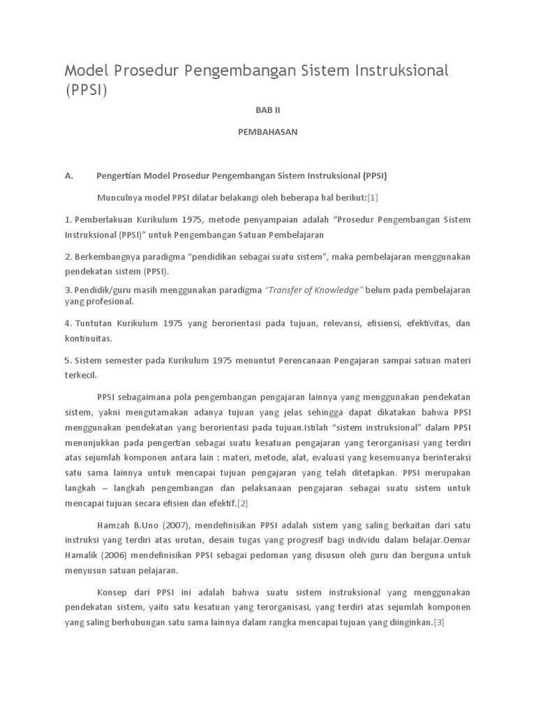 Model Desain PPSI Dan Glesser 2 | PDF | Karier & Perkembangan