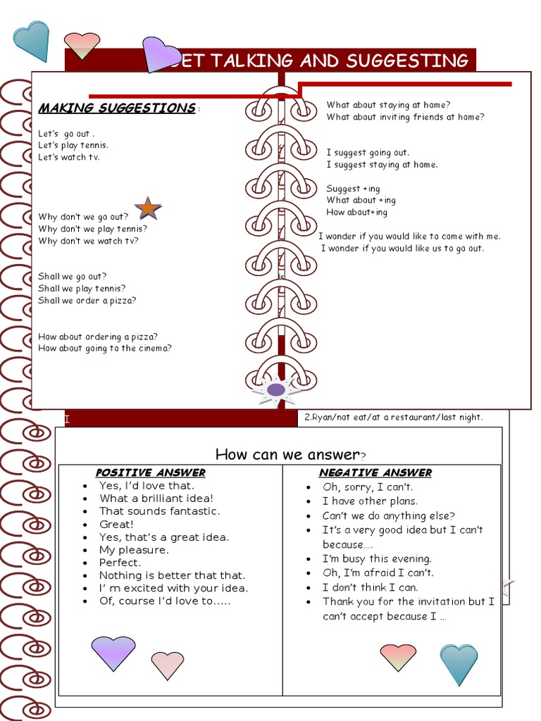 Get Talking and Suggesting: Making Suggestions | Download Free PDF ...