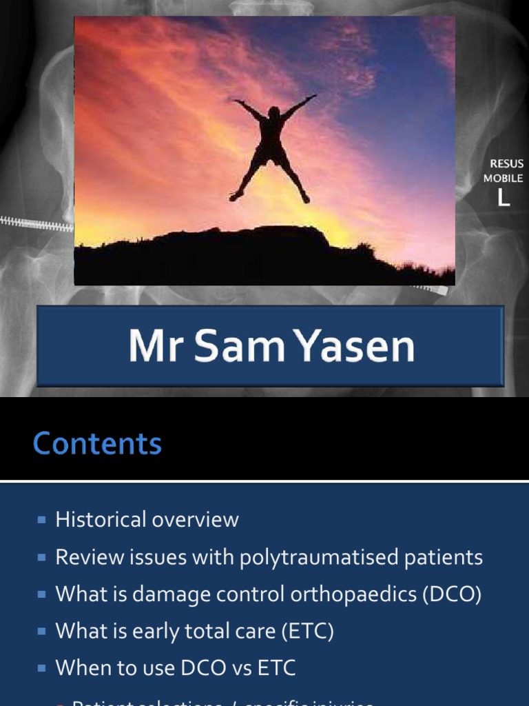 Damage Control Orthopaedics PDF | PDF | Surgery | Human Diseases And ...