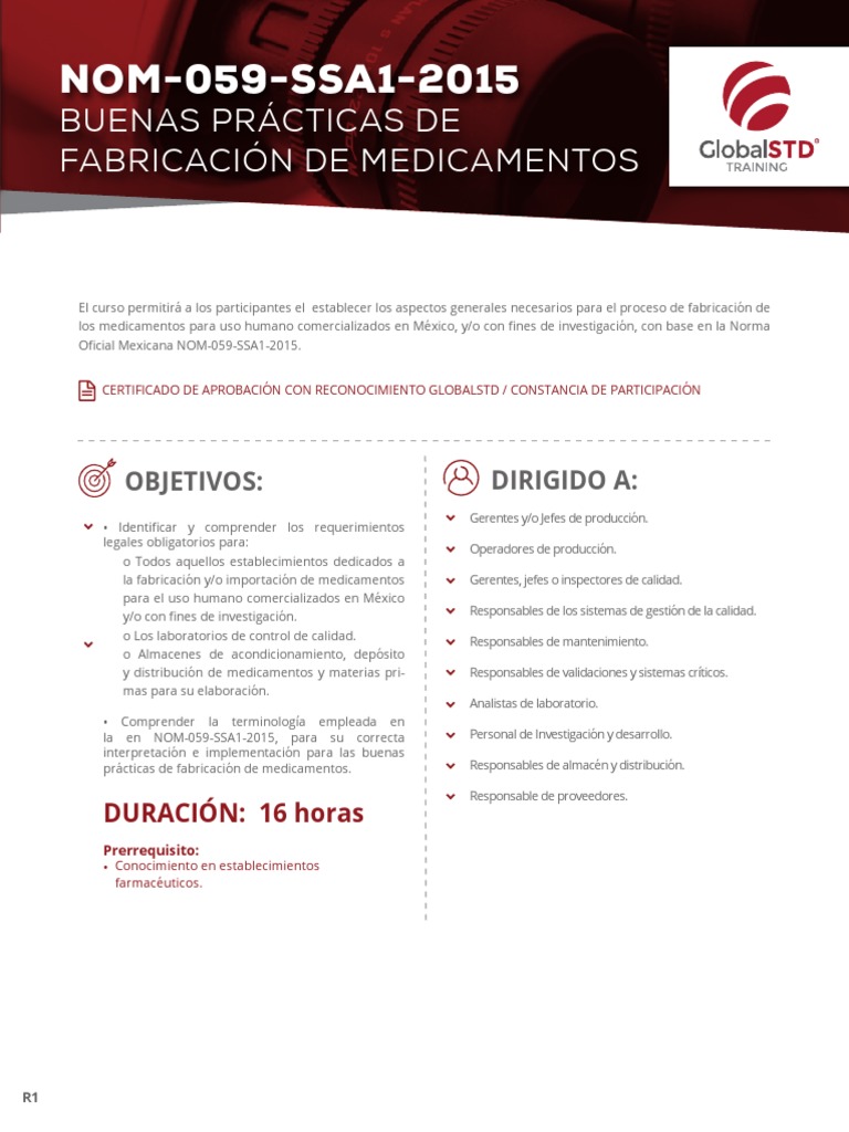 Requerimientos Nom 059 Ssa1 2015 16 NC | PDF | Medicamentos con receta ...