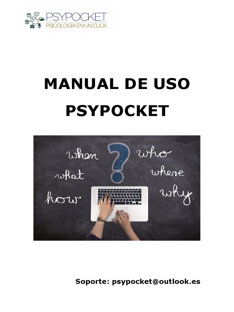 Manual de Uso de Psypocket | PDF | Safari (navegador web) | Contraseña