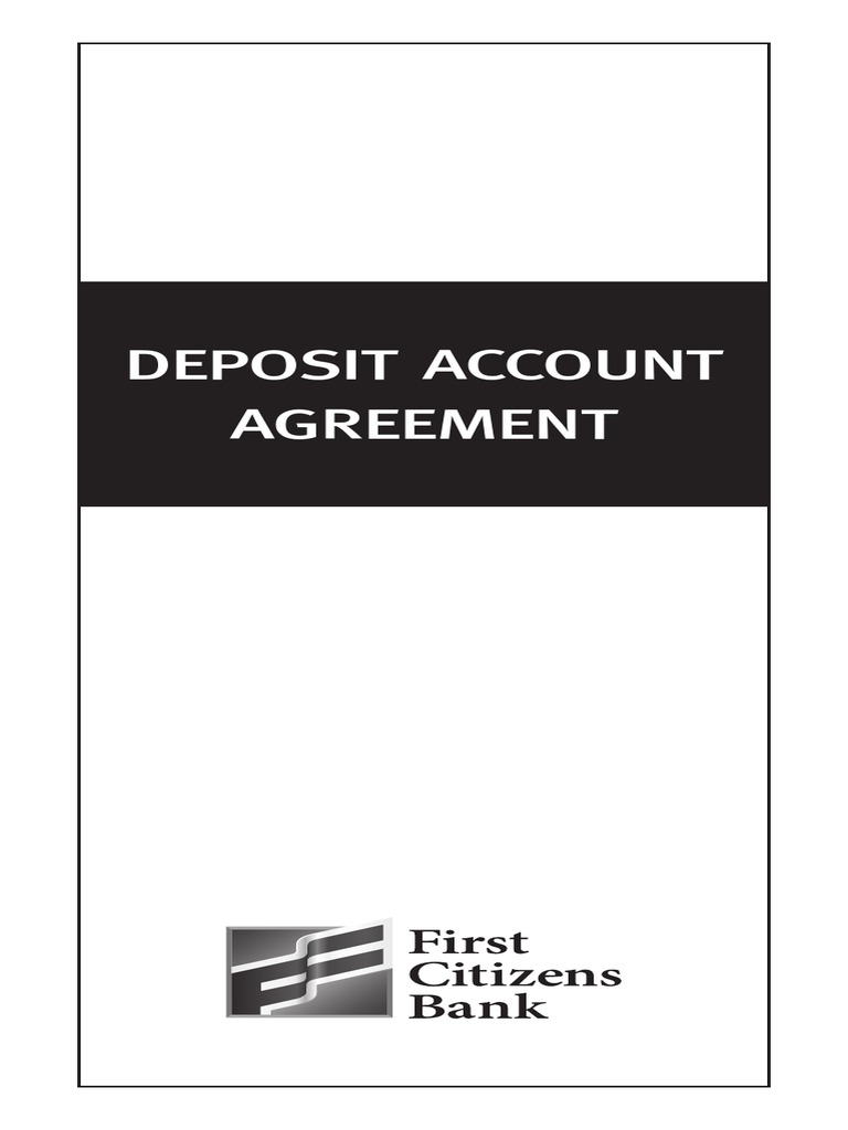 Deposit Account Agreement 31 933409 (11 19) | PDF | Concurrent Estate ...