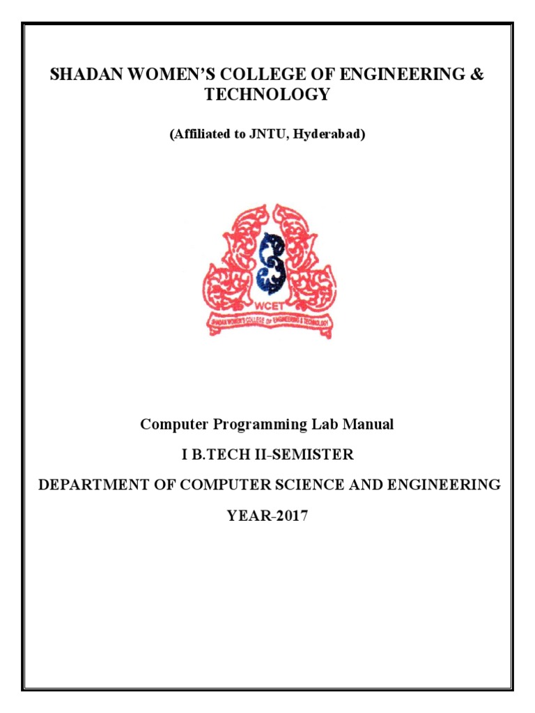 Final C Lab Record Pdf Computer Program Programming
