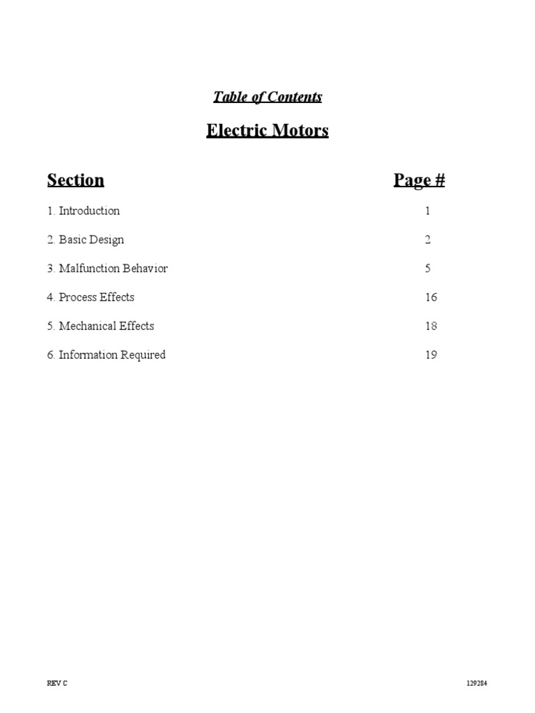 04 129284 - Electric - Motors | PDF | Electric Motor | Bearing (Mechanical)