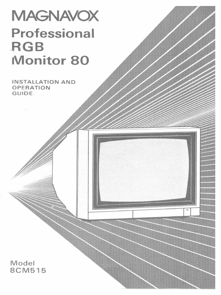 Magnavox Professional 80 Model 8CM515 PDF | PDF