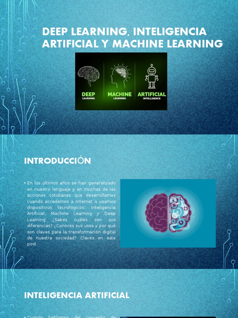 Deep Learning, Inteligencia Artificial y Machine Learning | PDF ...