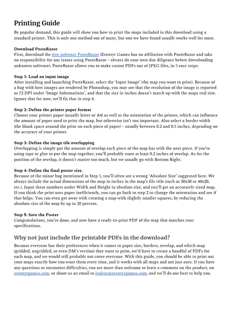 Printing Guide: Download Posterazor | PDF | Graphic Design | Computing