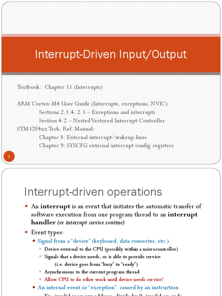 Interrupt - IO Part1 | Download Free PDF | Central Processing Unit | Thread (Computing)