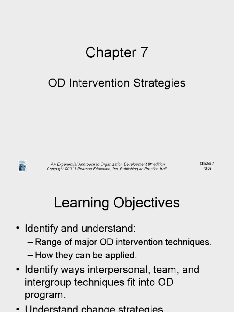 OD Intervention Strategies: An Experiential Approach To Organization ...