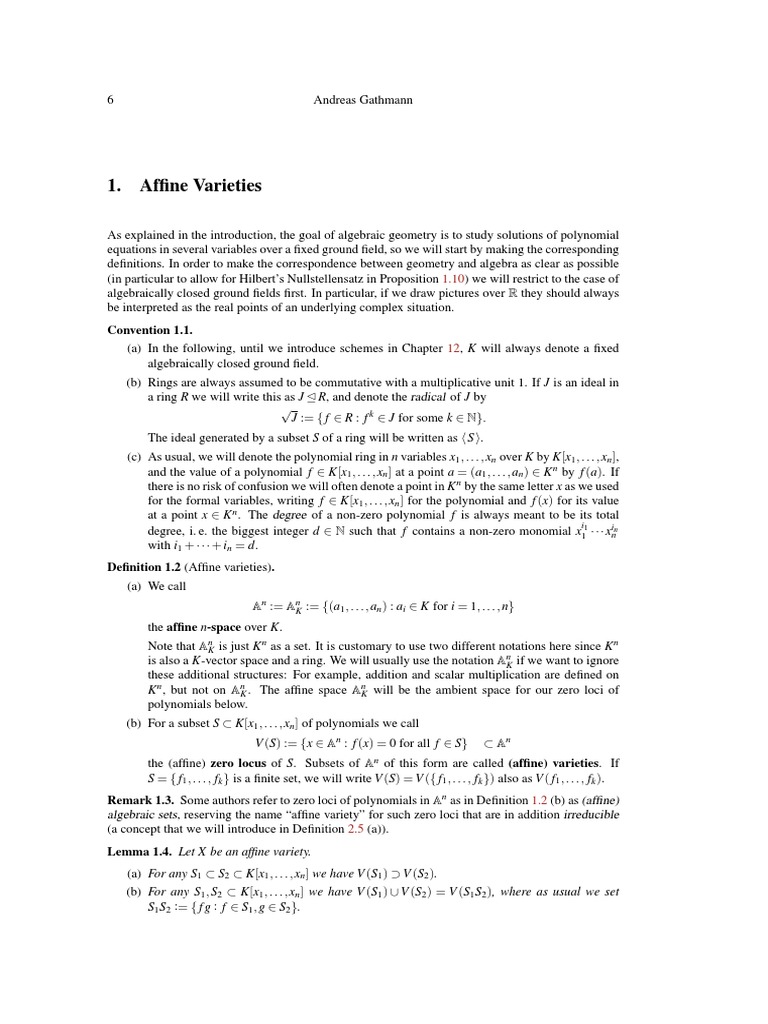 Algebraic Geometry | PDF | Algebraic Geometry | Ring (Mathematics)
