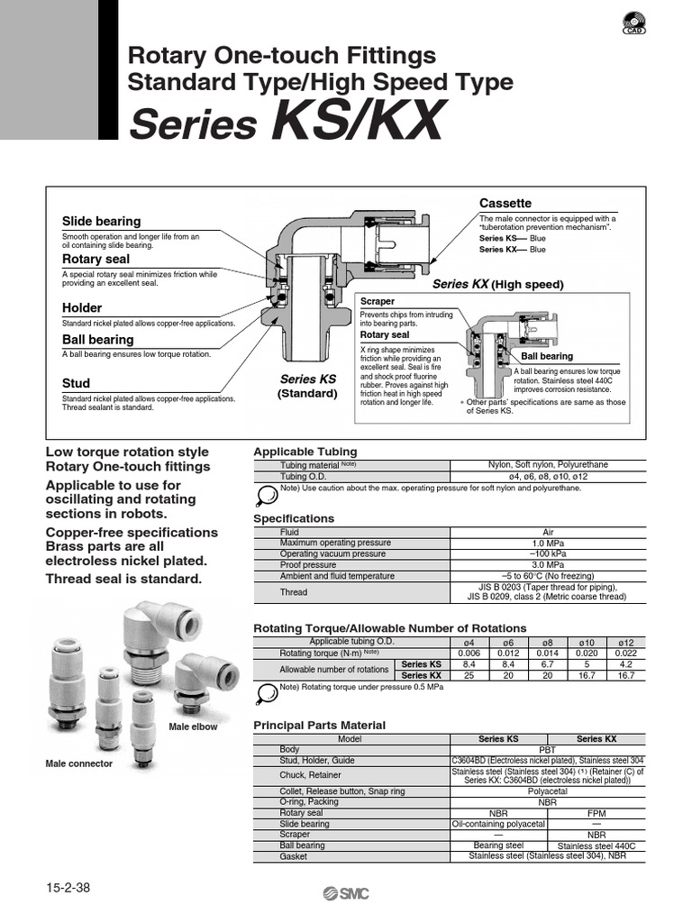 Fiting SMC Spec PDF | PDF | Bearing (Mechanical) | Pipe (Fluid Conveyance)