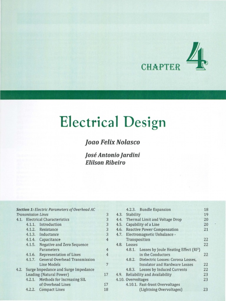 Electrical Design of Overhead Lines | PDF | Electric Power Transmission ...