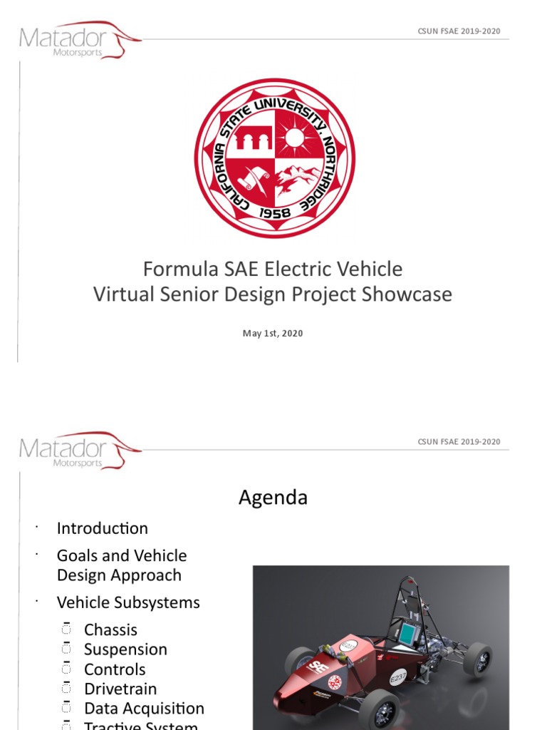 FSAE EV - Virtual SDPS Presentation | PDF | Electric Motor | Car