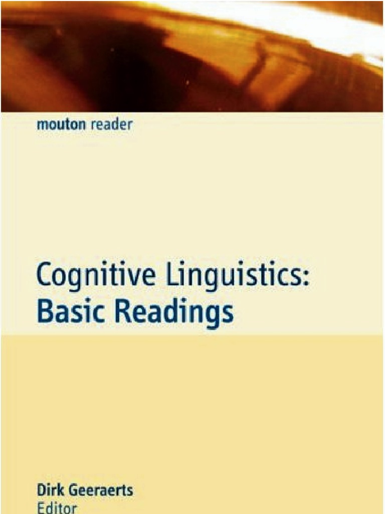 Cognitive Linguistics Geeraerts Al Eds 2006 | PDF | Linguistics | Metaphor