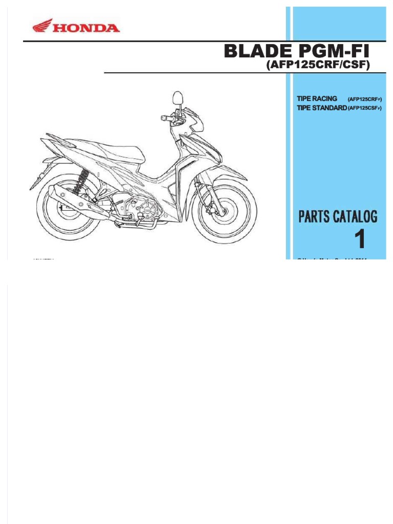 PC Honda Blade FGM Fi | PDF