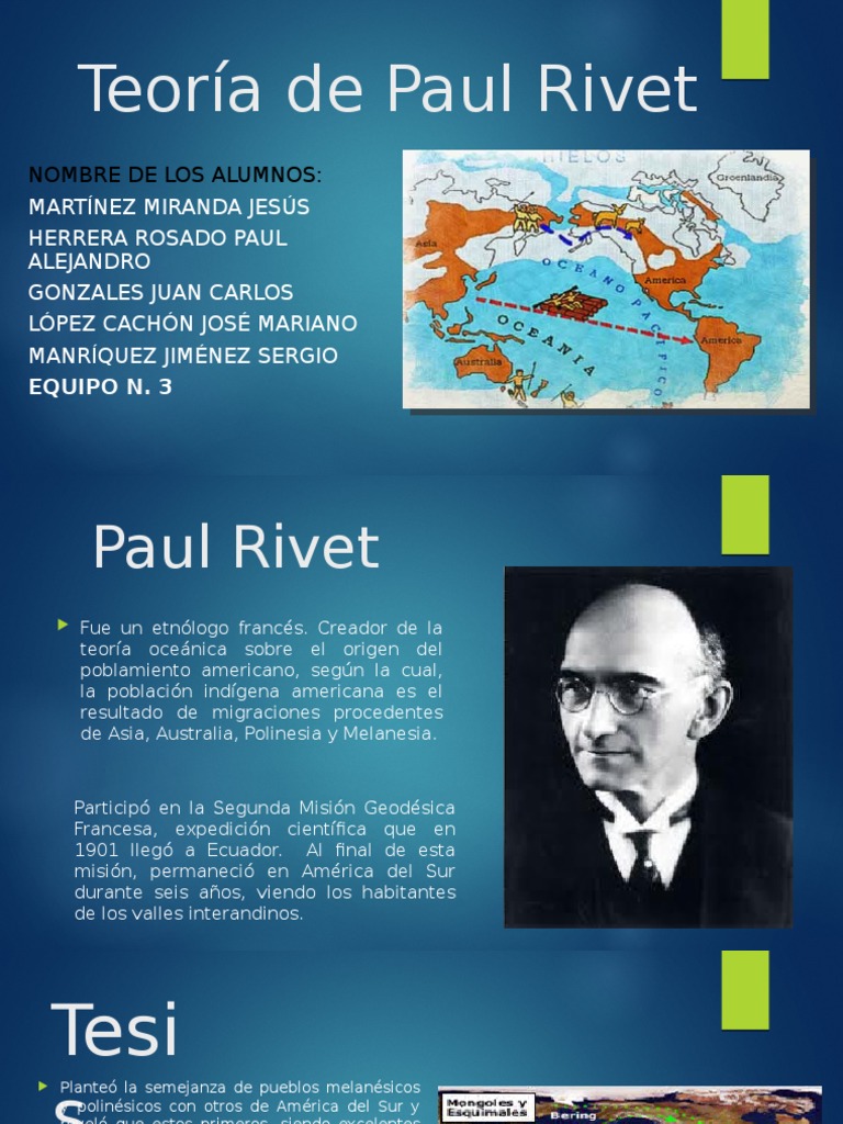 Teoría de Paul Rivet | PDF | Américas | Antropología