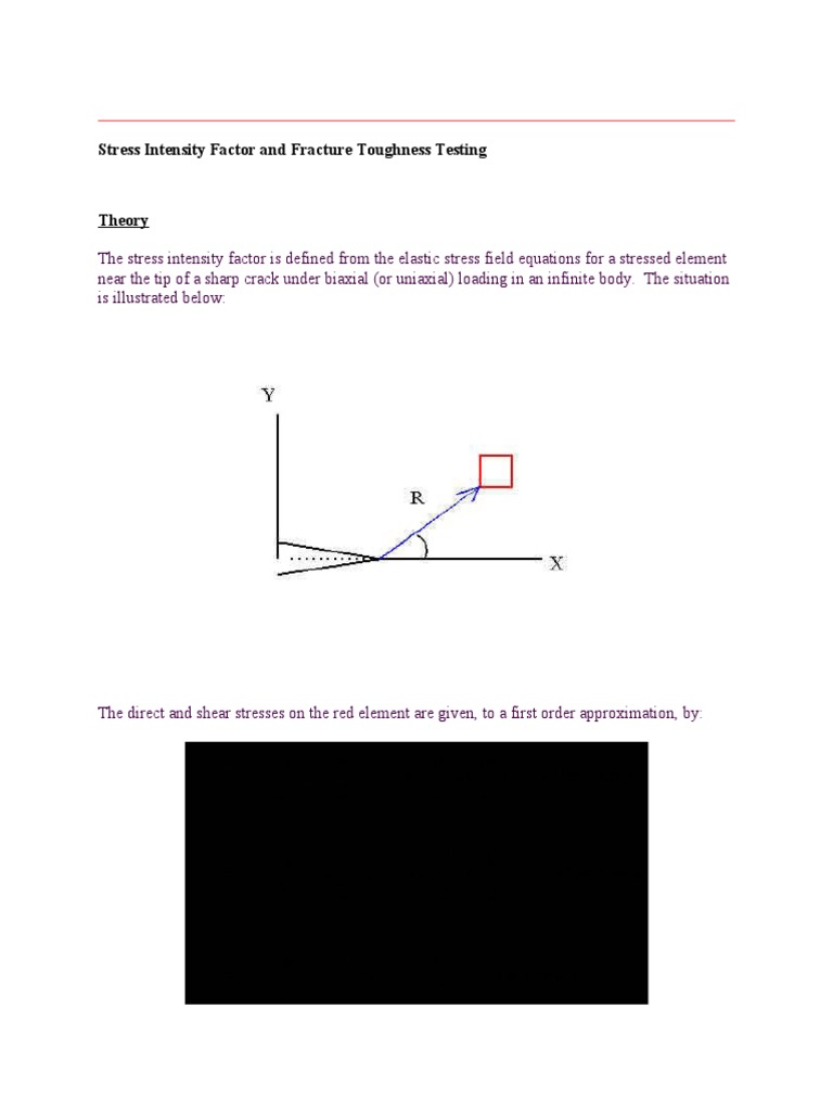 Stress Intensity Factor and Fracture Toughness Testing | PDF ...