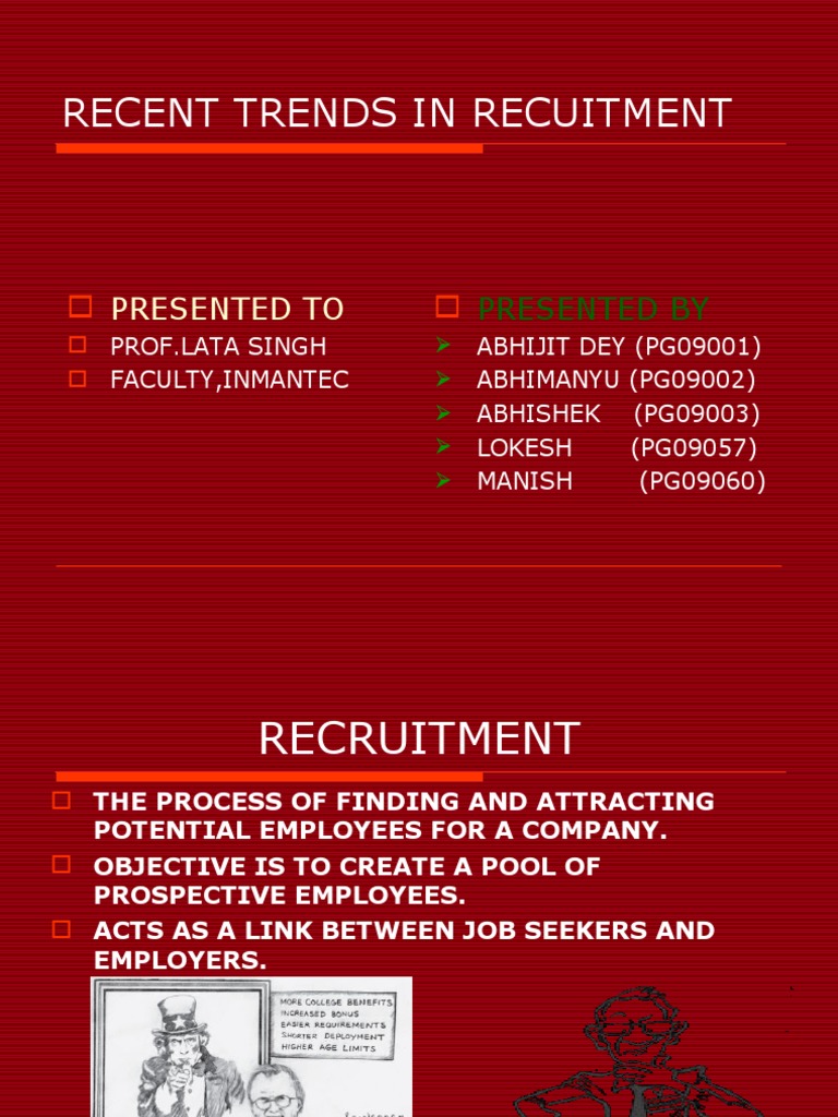 Recent Trends in Recuitment | PDF | Recruitment | Business