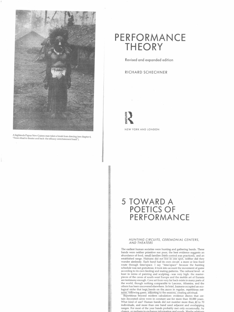 Schechner - Performance Theory PDF | PDF
