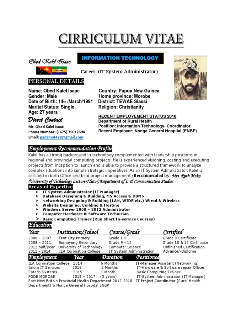 Kalel CV Updated PDF | PDF | Databases | Computing