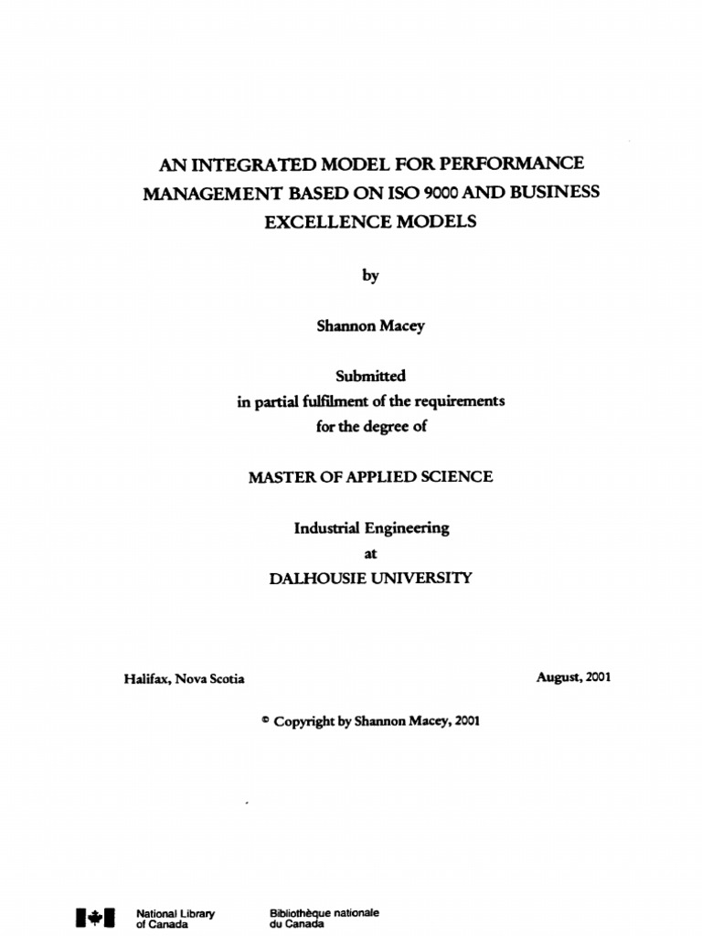 Performance Management and ISO 9001 | PDF | Iso 9000 | Quality Management