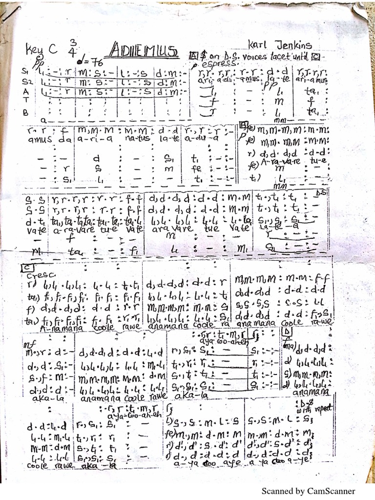 Adiemus Karl Jenkins PDF | PDF