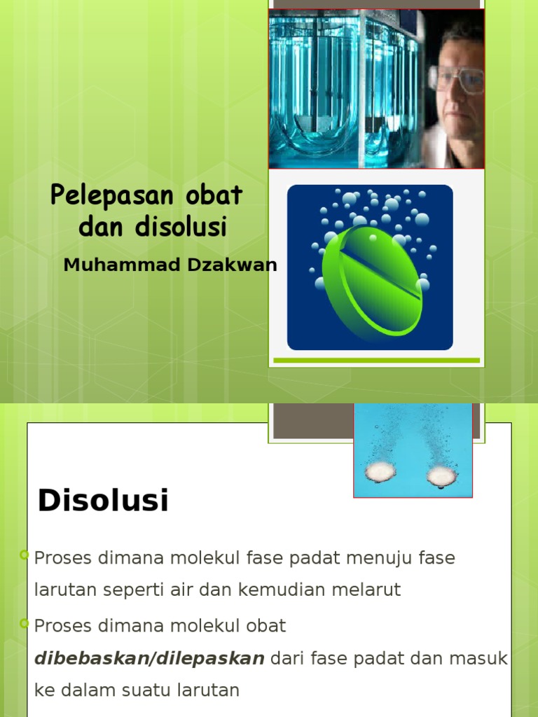Disolusi & Pelepasan Obat | PDF