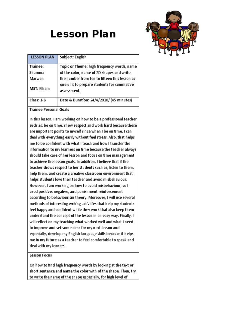 Lesson Plan Summative | PDF | Lesson Plan | Neuropsychology