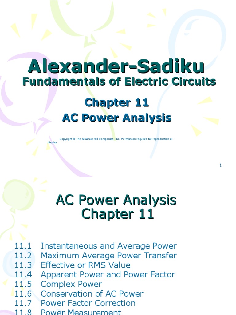 AC Power Analysis | PDF | Ac Power | Power (Physics)