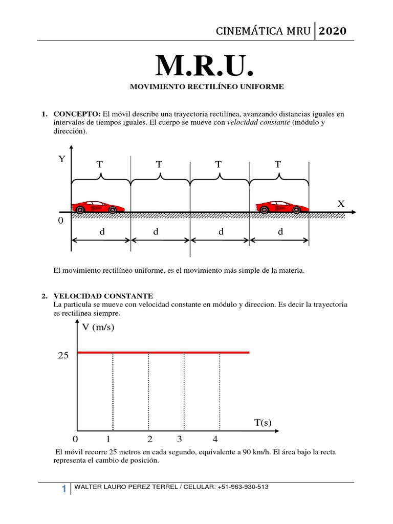 Mru Pre | PDF | Velocidad | Cinemática