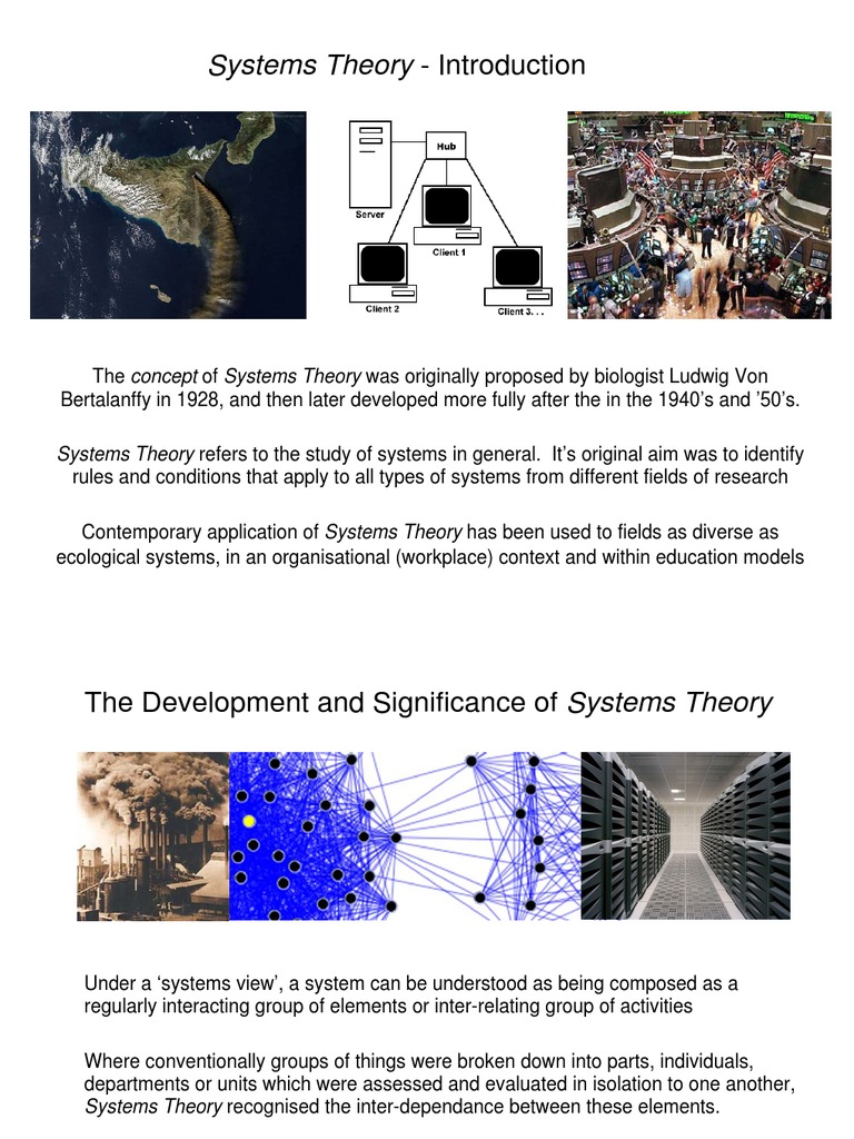 Systems Theory | Download Free PDF | Systems Theory | System