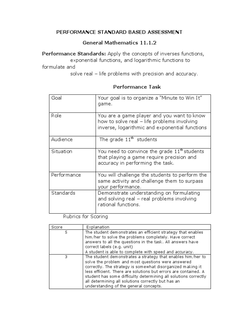 General Mathematics 11.1.2 | PDF | Function (Mathematics) | Logarithm