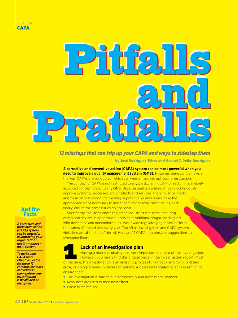 Pitfalls and Pratfalls | PDF