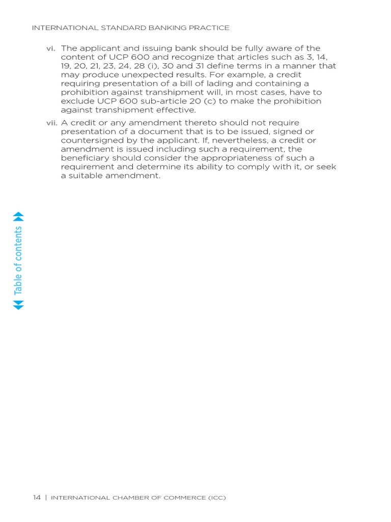 International Standard Banking Practice: International Chamber of ...