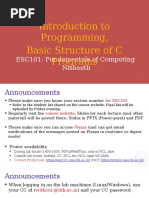 Programming With C++ COMP2011: Introduction: Cecia Chan Albert Chung Cindy Li | PDF | Compiler ...