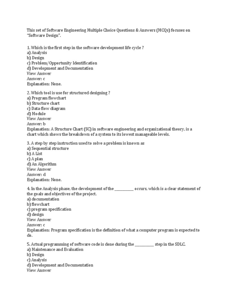 Software Design | PDF | Object (Computer Science) | Modular Programming