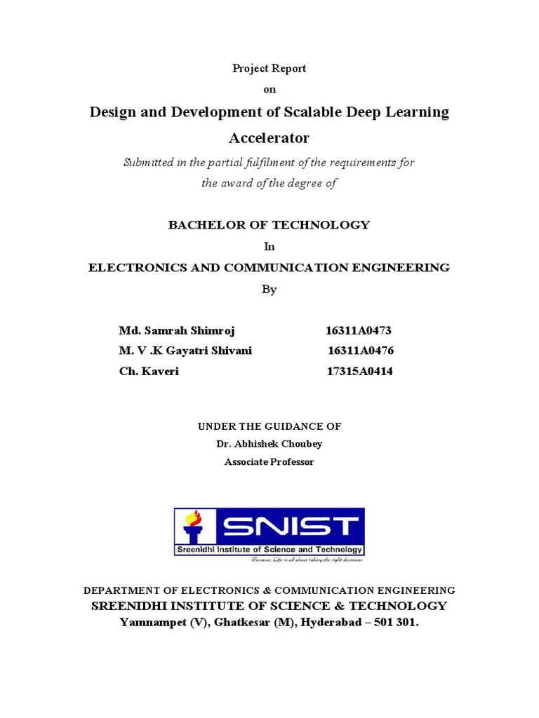 Scalable Deep Learning Accelerator Design | PDF | Deep Learning ...