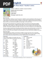 Goldilocks and The 3 Bears Script | PDF | Goldilocks And The Three ...