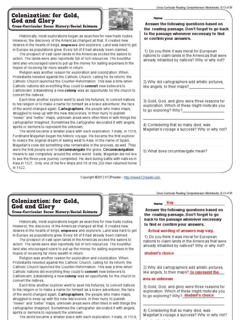 Colonization: For Gold, God and Glory Colonization: For Gold, God and ...